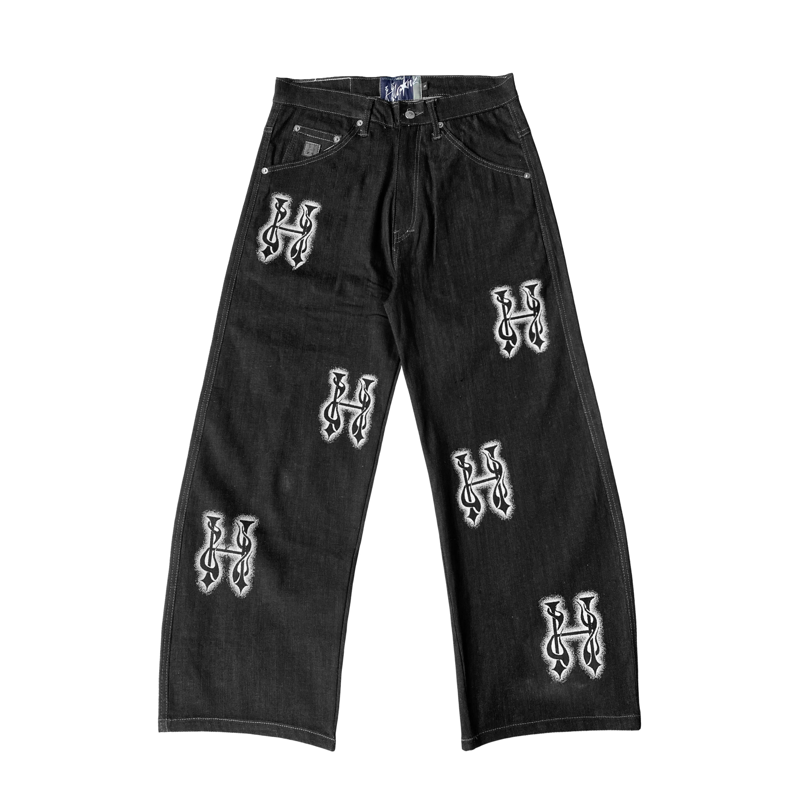 REGULAR BAGGY - INFERNO POWDER RAW PANTS – HOOLIGANS